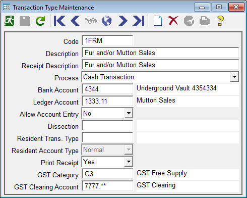 Transaction Type — Care Systems 9.8.3 documentation